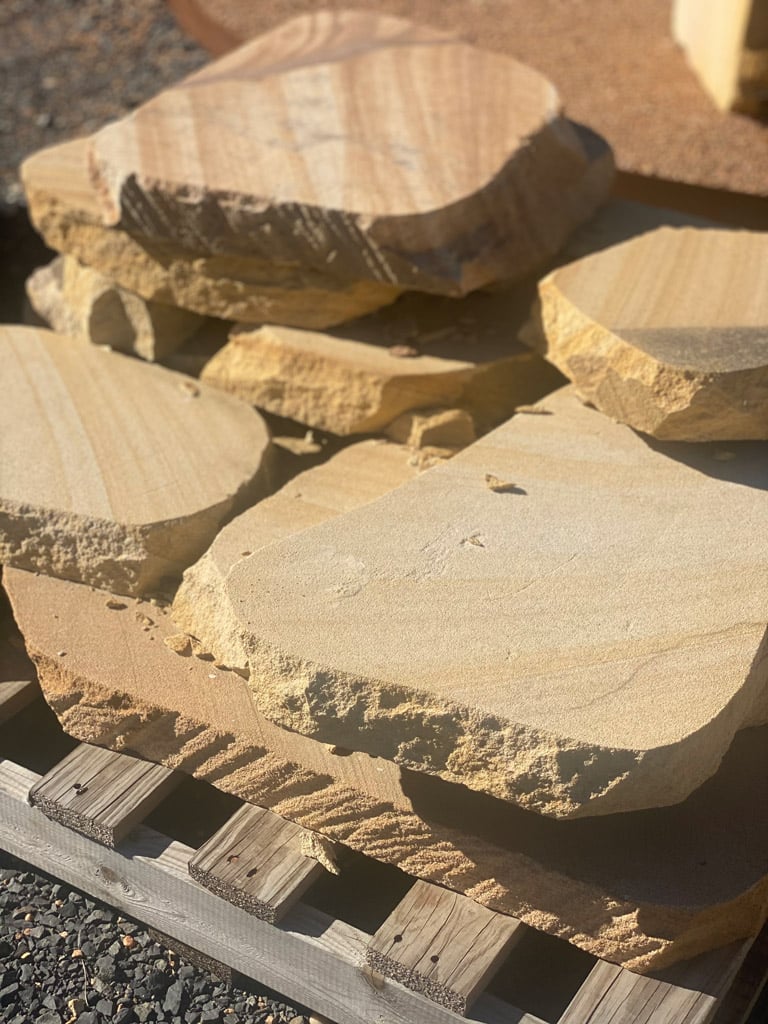 Sandstone Rounded Edge Stepper - The Landscape Centre